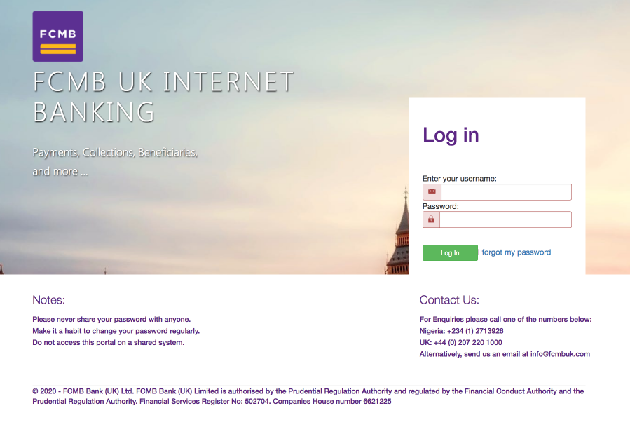FCMB Bank (UK) Limited (United Kingdom) - Bank Profile